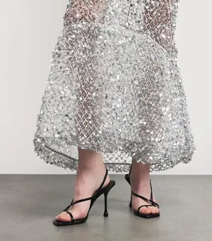 Lapointe Sequinned Fishtail Midi Dress