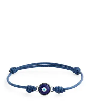 Tateossian Macrame Milos Evil Eye Bracelet - Blue