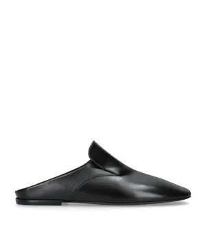 Dries Van Noten Leather Square-toe Mules