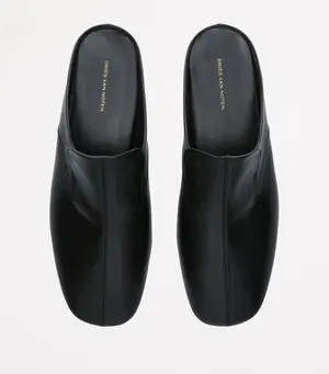 Dries Van Noten Leather Square-toe Mules