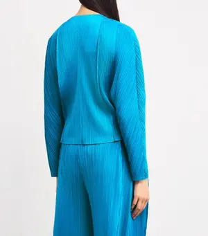Issey Miyake Lantern Zip-up Jacket - Blue