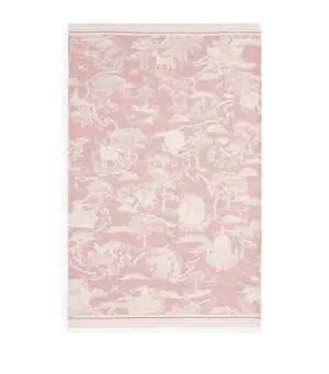 Harrods Set Of 2 Cotton Toile Tea Towels - Pink