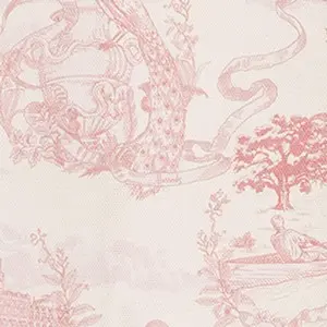 Harrods Set Of 2 Cotton Toile Tea Towels - Pink