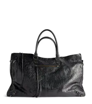 Balenciaga Leather Le City Travel Top-handle Bag - Black