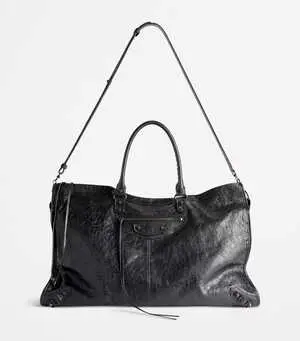 Balenciaga Leather Le City Travel Top-handle Bag - Black