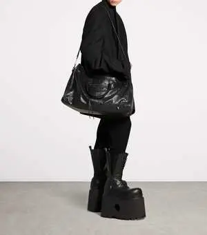 Balenciaga Leather Le City Travel Top-handle Bag - Black