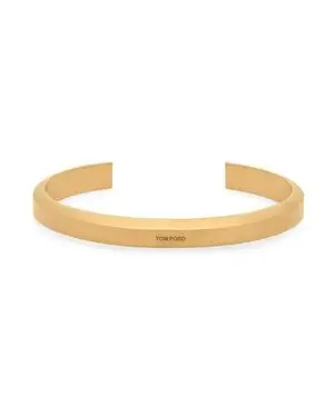 TOM FORD Engraved Logo Bangle - Gold