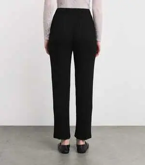 Issey Miyake Hatching Pleats Trousers - Black