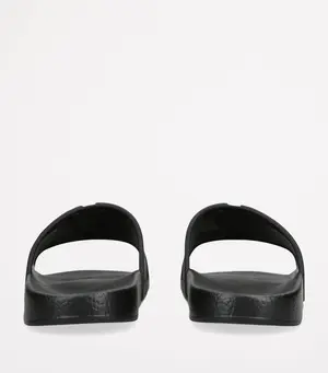 Valentino Garavani Vlogo Signature Slide Sandals - Black
