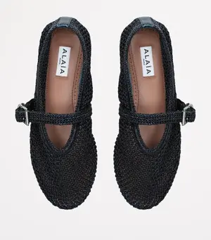 Alaïa Crochet Ballet Flats