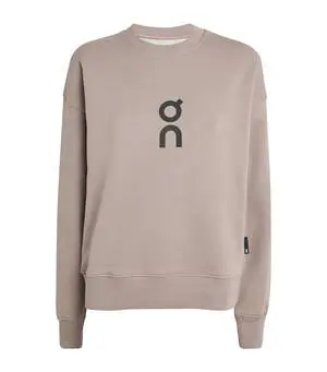 On Club Crew Sweatshirt - Brown