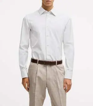 BOSS Regenerative Cotton Striped Shirt
