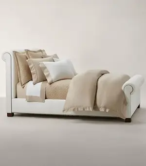 Ralph Lauren Supima Cotton Sateen Langdon Duvet Cover - Neutral