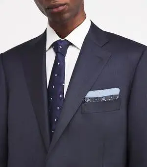 Giorgio Armani Silk Monogram Pocket Square