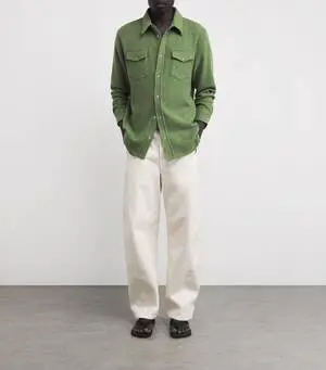 GOD'S TRUE CASHMERE Cashmere And Emerald Willow Shirt - Green