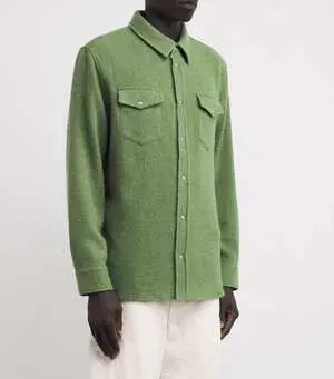 GOD'S TRUE CASHMERE Cashmere And Emerald Willow Shirt - Green