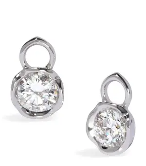 Annoushka White And Diamond Earring Drops - Silver