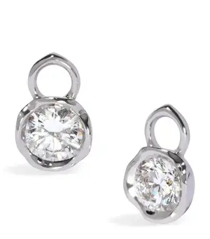 Annoushka White And Diamond Earring Drops - Silver