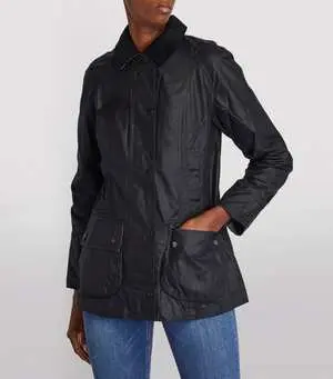 Barbour Beadnell Waxed Jacket - Navy