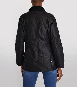 Barbour Beadnell Waxed Jacket - Navy