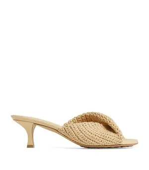 Bottega Veneta Raffia Blink Mules