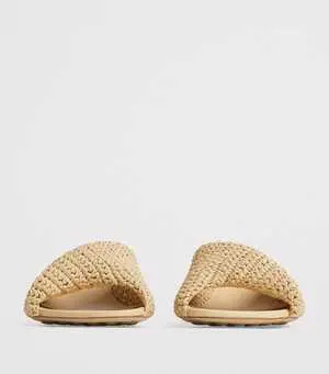 Bottega Veneta Raffia Blink Mules