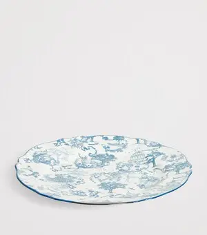 Harrods Bone China Toile Dinner Plate