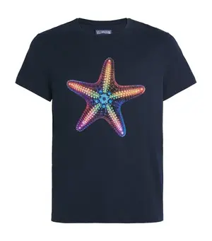 Vilebrequin Organic Cotton Thom Starfish T-shirt - Navy