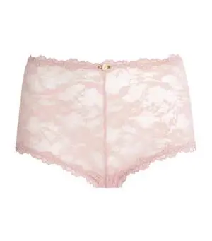 SKIMS Stretch-lace Boyshorts Pink