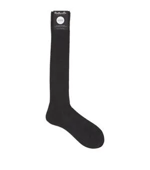 Pantherella Merino Wool-blend Naish Long Socks - Grey