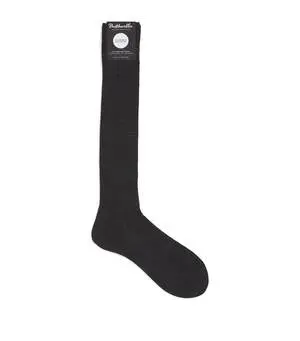 Pantherella Merino Wool-blend Over-the-calf Socks - Grey