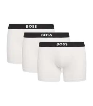 BOSS Stretch-cotton Boxer Briefs - White