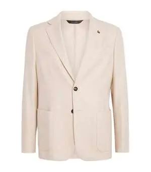 Colombo Cashmere Single-breasted Blazer - White
