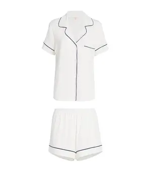 Eberjey Gisele Shorts Pyjama Set - Ivory