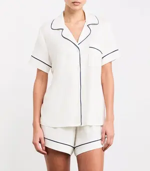 Eberjey Gisele Shorts Pyjama Set - Ivory