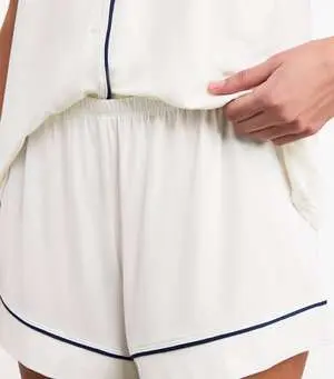 Eberjey Gisele Shorts Pyjama Set - Ivory