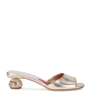 Roger Vivier Metallic Mules Clogs For Women