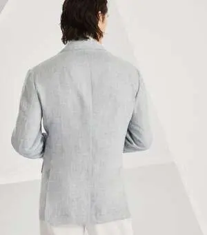 Brunello Cucinelli Linen Blazer - Grey