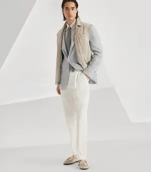 Brunello Cucinelli Linen Blazer - Grey