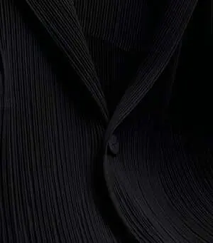 Issey Miyake Hatching Pleats Single-breasted Blazer