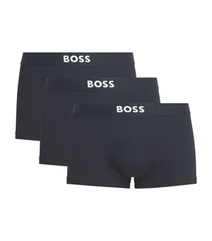 BOSS Organic Cotton Stretch Boxers - Black