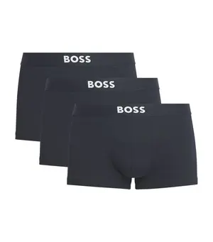 BOSS Organic Cotton Stretch Boxers - Black