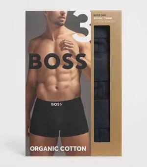 BOSS Organic Cotton Stretch Boxers - Black