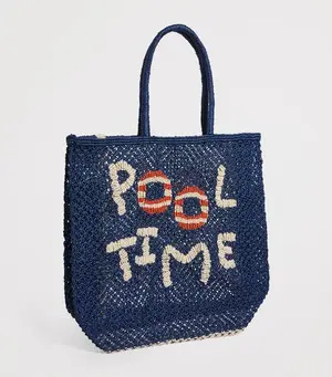 THE JACKSONS Barry Pool Time Jute Tote Bag