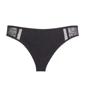 Simone Perele Lace Comète Thong - Black