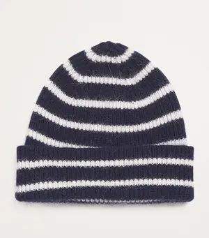 LE BONNET Striped Classic Beanie