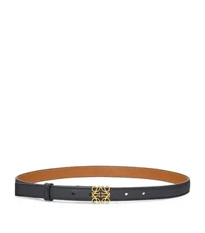 Loewe Anagram Calfskin Belt - Black