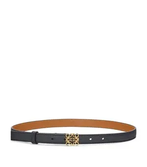 Loewe Anagram Calfskin Belt - Black