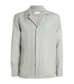 LARDINI Linen Shirt Green