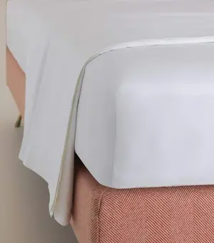 SAVOIR Cotton Percale The Drift King Fitted Sheet